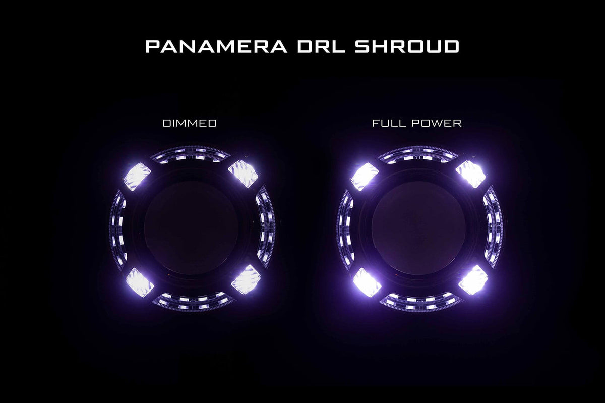 Panamera LED shroud for your HID xenon or LED retrofit